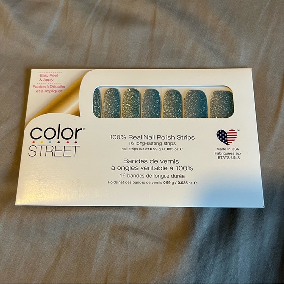 Color Street | Makeup | Retired Color Street French Riviera Blue Silver ...